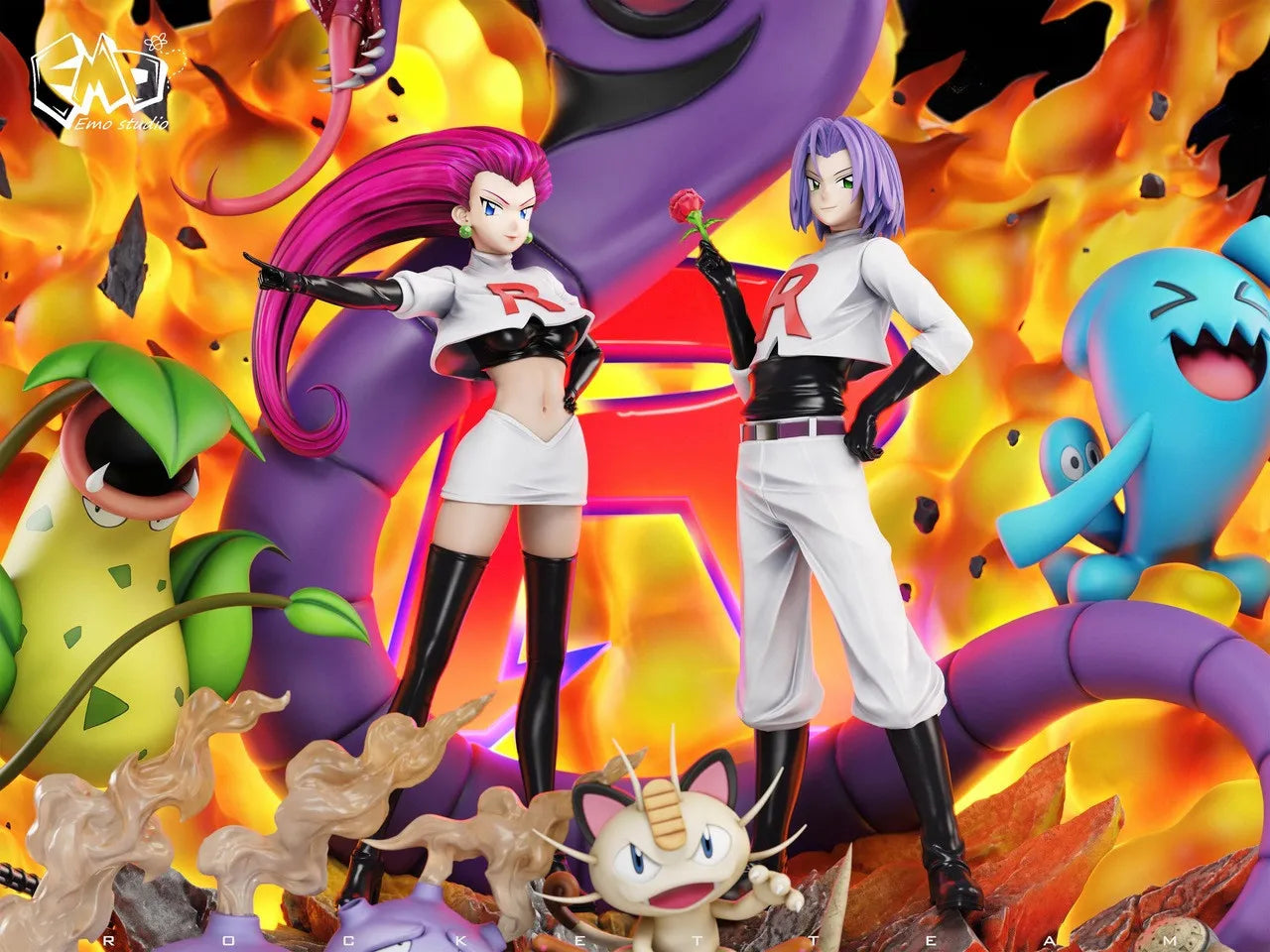 【Pre order】EMO Studio - Pokemon Team Rocket with LED – STC Secret Toys ...