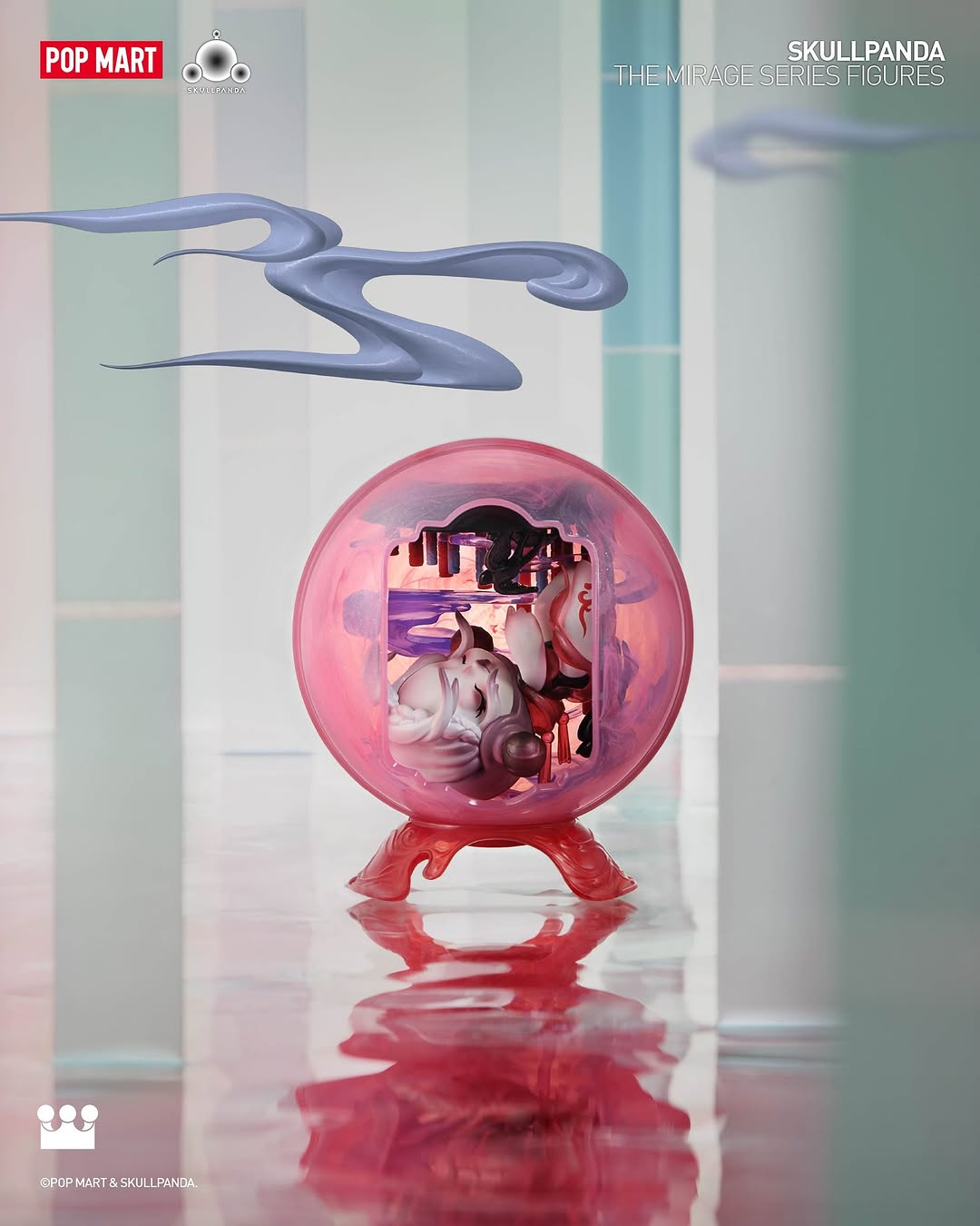 Original POPMART SKULLPANDA The Mirage Series Figures 泡泡玛特SKULLPANDA「邸 ...