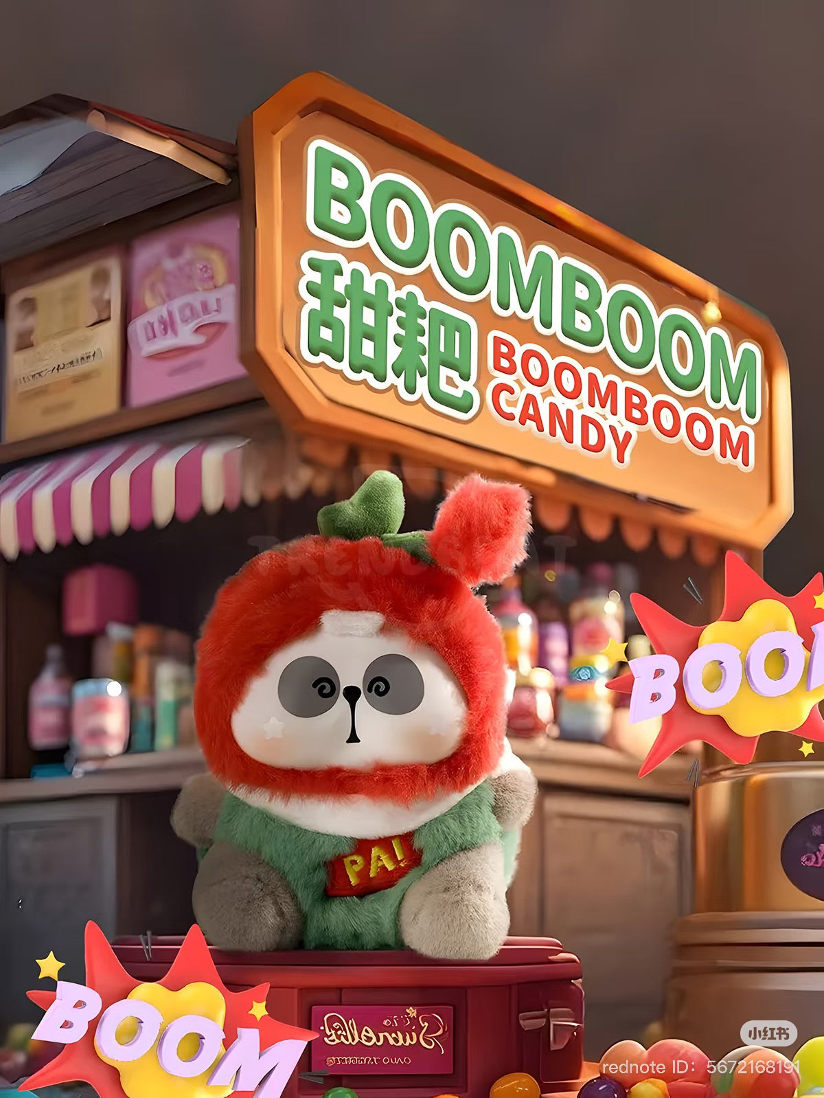 Original TOYCITY MR.PA Candy Vinyl Plush Toy Blind Box Series 耙老师熊猫糖果毛 ...