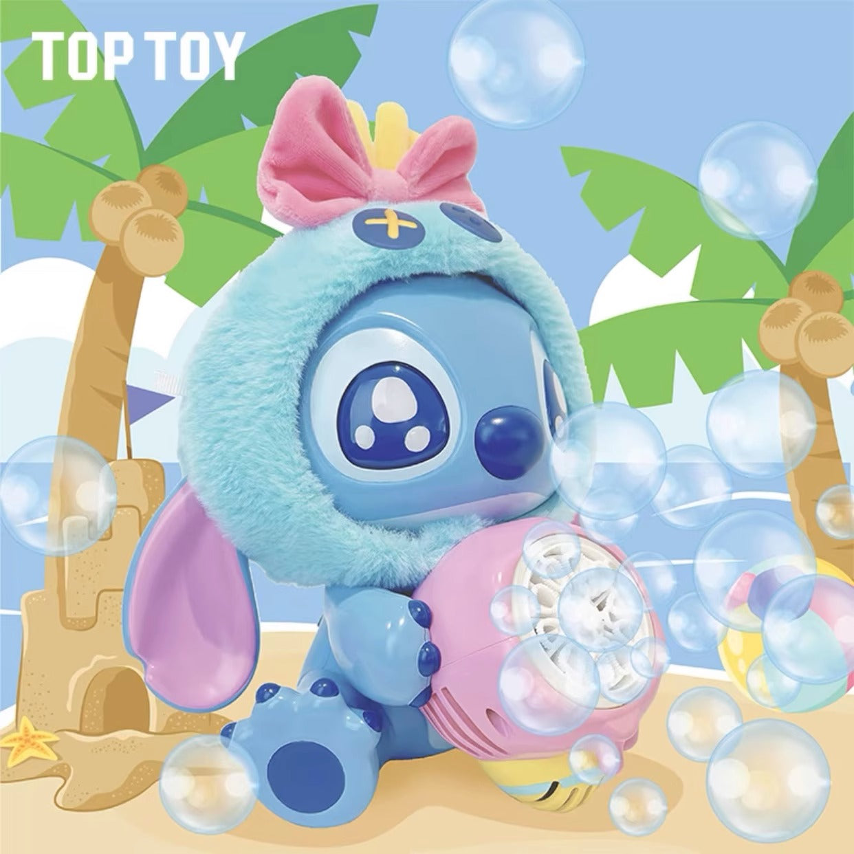 Original TOPTOY Stitch Character Bubble Blower 史迪奇泡泡机潮玩手持儿童可爱自动电动玩具 ...