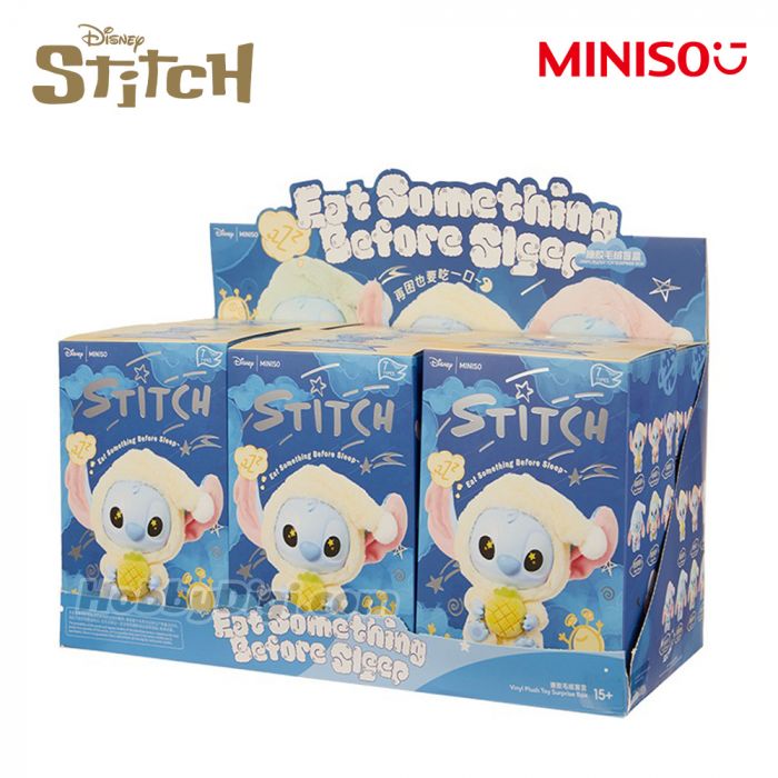 MINISO Stitch Eat Something Before Sleep Series Blind Box 史迪奇再困也要吃一口系列 ...